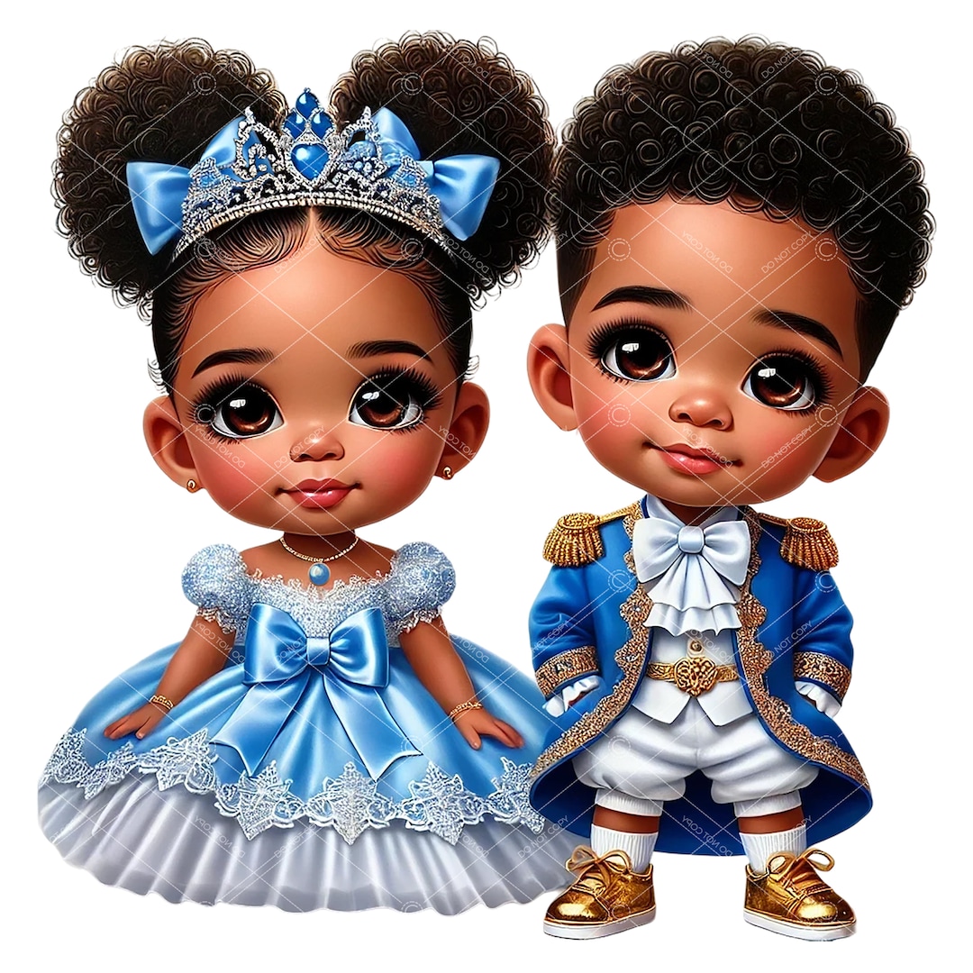 African American Prince Princess Clipart,afro Princess,afro Prince ...