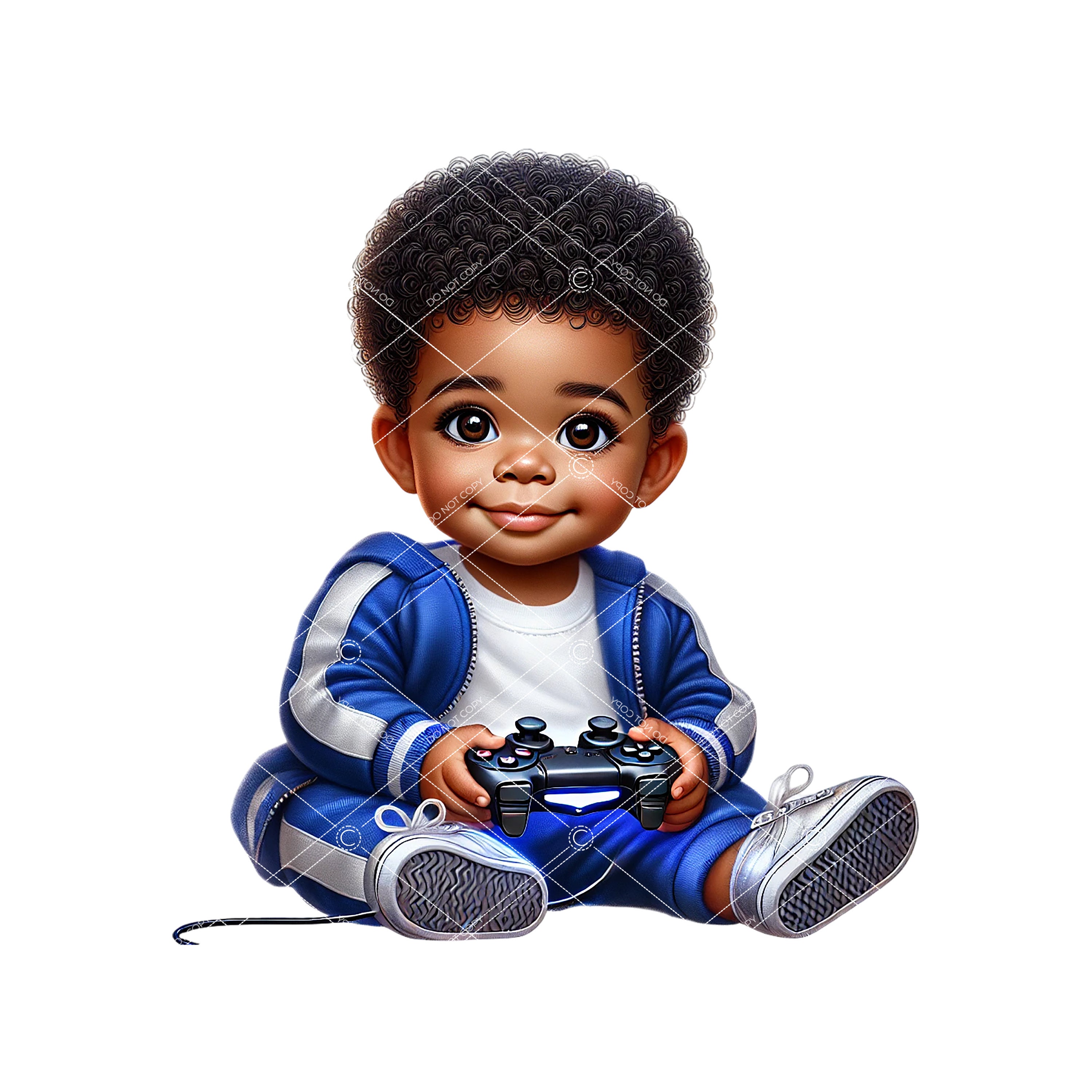 Gamer Baby Boy Clipart,gamer Clipart,baby Gamer,baby Boy Gamer,african ...