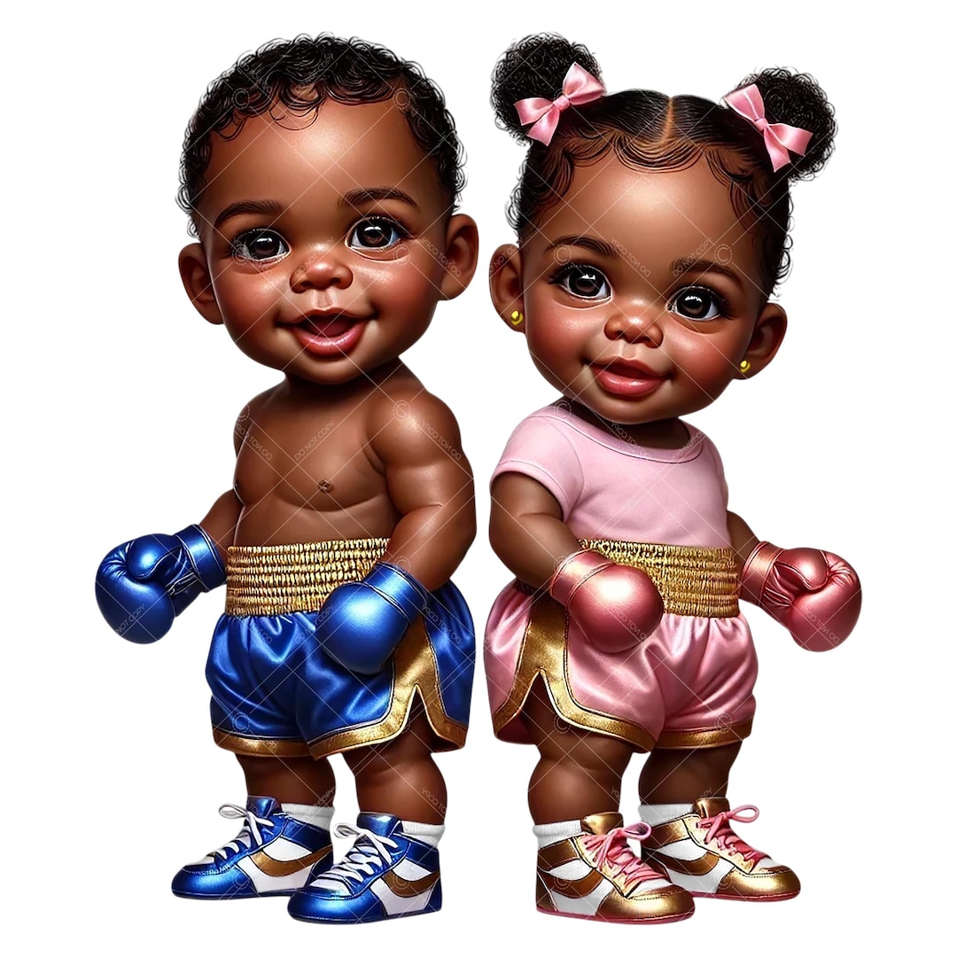 Boxing Baby Shower Clipart | Boxing Gender Reveal Clipart | Gender ...
