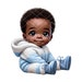Afro Baby Boy Clipart,afro Baby Boy Winter Wonderland Clipart,african ...