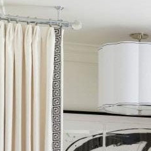 Greek Key Curtains - Etsy