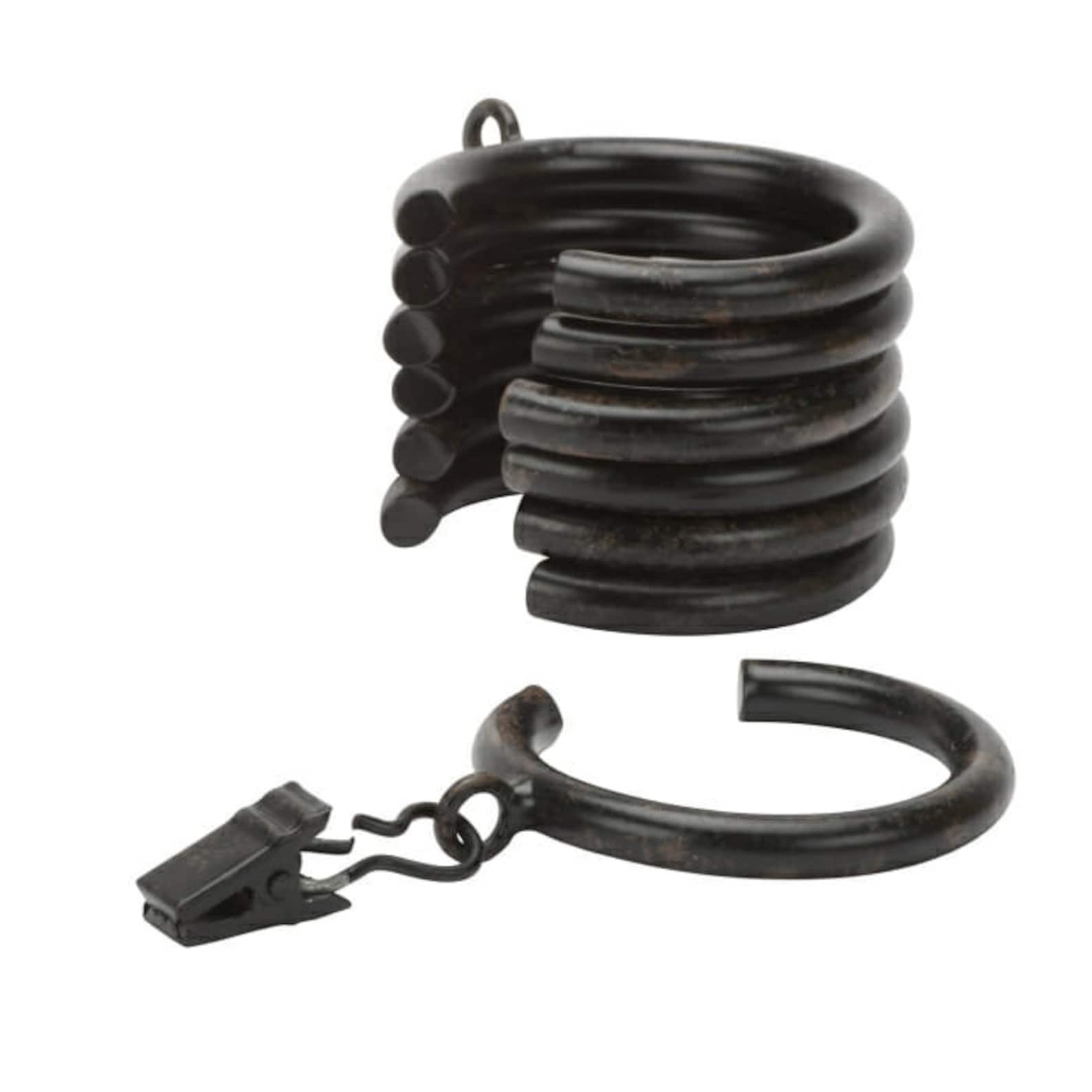 Wrought Iron Bypass Curtain Rings 1 Inch Other Finishes Available - Etsy