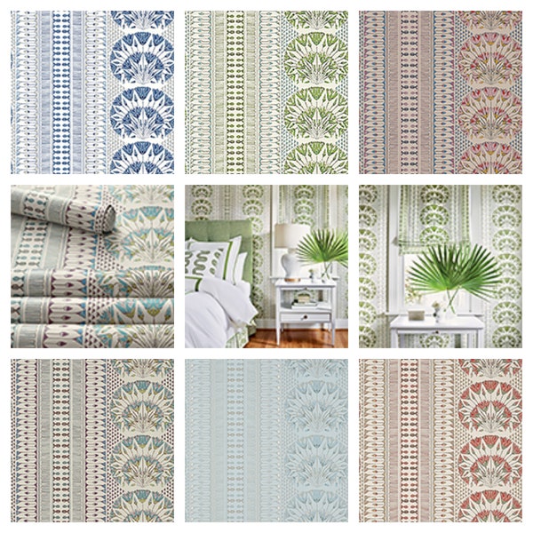 Designer Anna French Cairo Fabric in Coral - Etsy