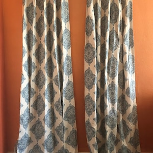 Pair of Designer Mani Drapes With Lining- Ready to Ship - Etsy