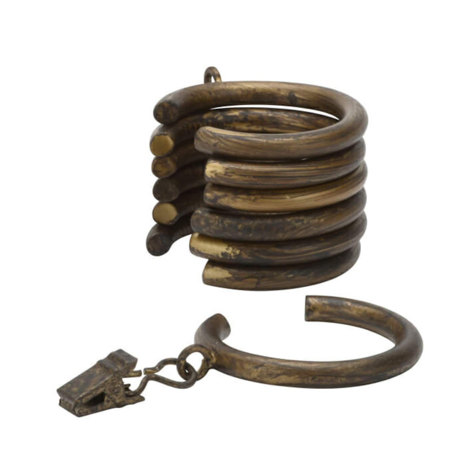 Wrought Iron Bypass Curtain Rings 1 Inch - Other Finishes Available - Etsy