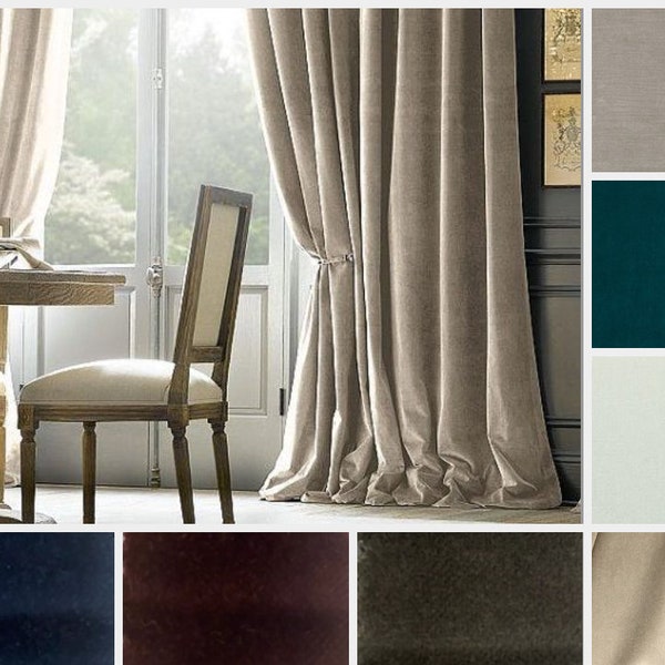Velvet Drapes - Etsy