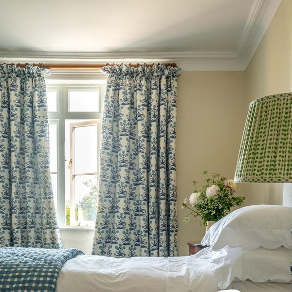 Block Print Curtains - Etsy