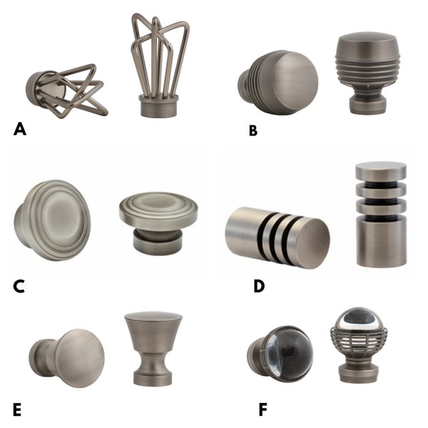 Curtain Rod Finials - Etsy