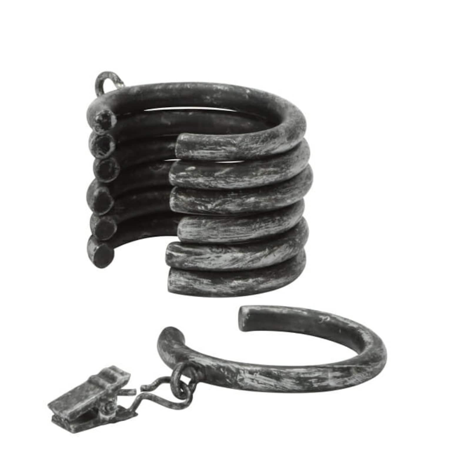 Wrought Iron Bypass Curtain Rings 1 Inch - Other Finishes Available - Etsy