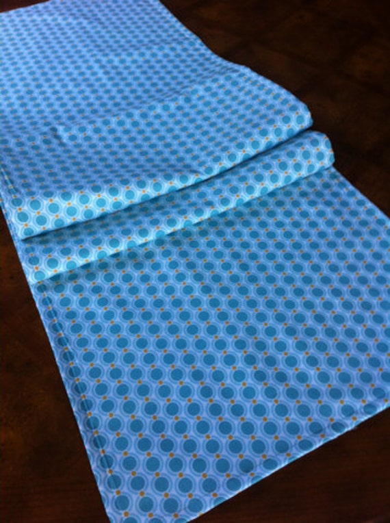Aqua Table Runner 17 X up to 74 Long Ready to | Etsy