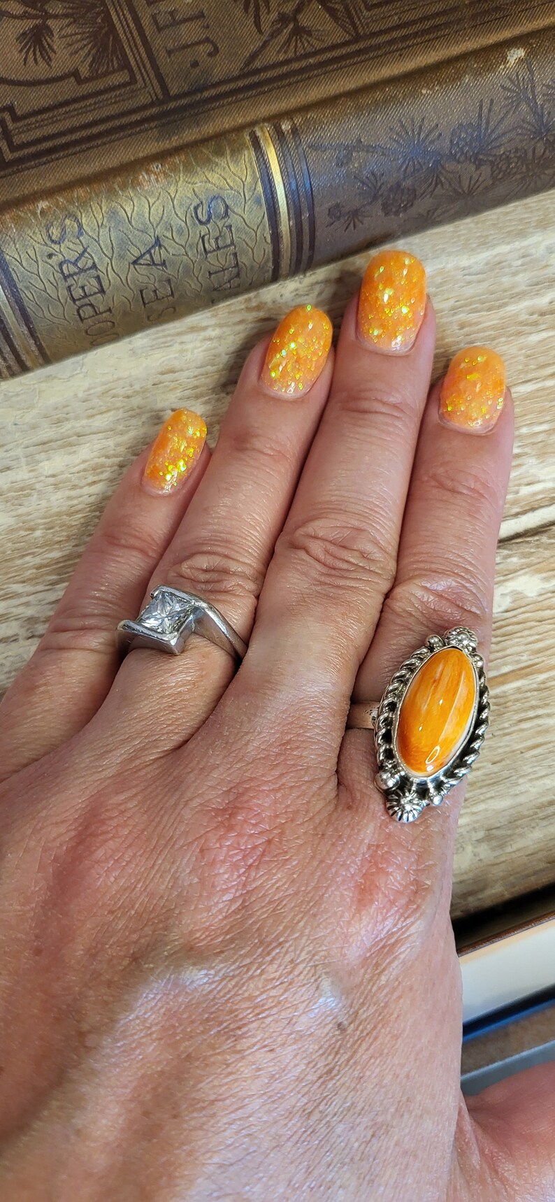 Native American Navajo Sterling Silver Spiny Oyster Ring by Robert ...