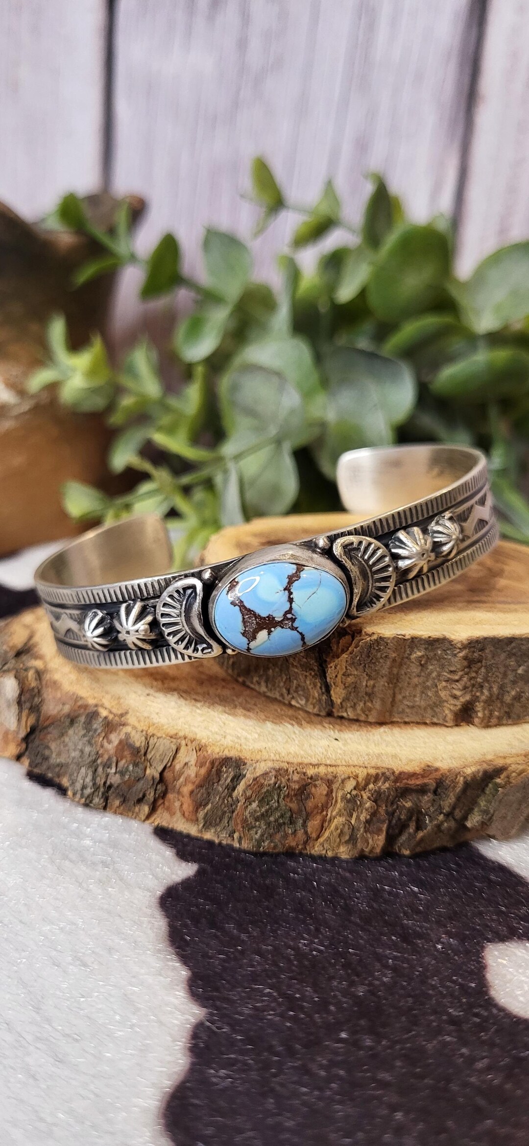 Native American Navajo Golden Hills Turquoise Cuff Bracelet by Francis ...