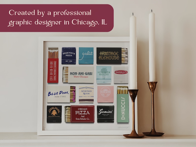 Lincoln Park Matchbox Fine Art Print, Chicago Matches, Vintage ...
