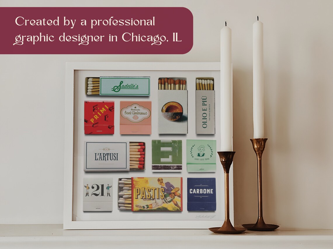NYC Matchbox Fine Art Print, New York City Matches, Vintage NYC ...
