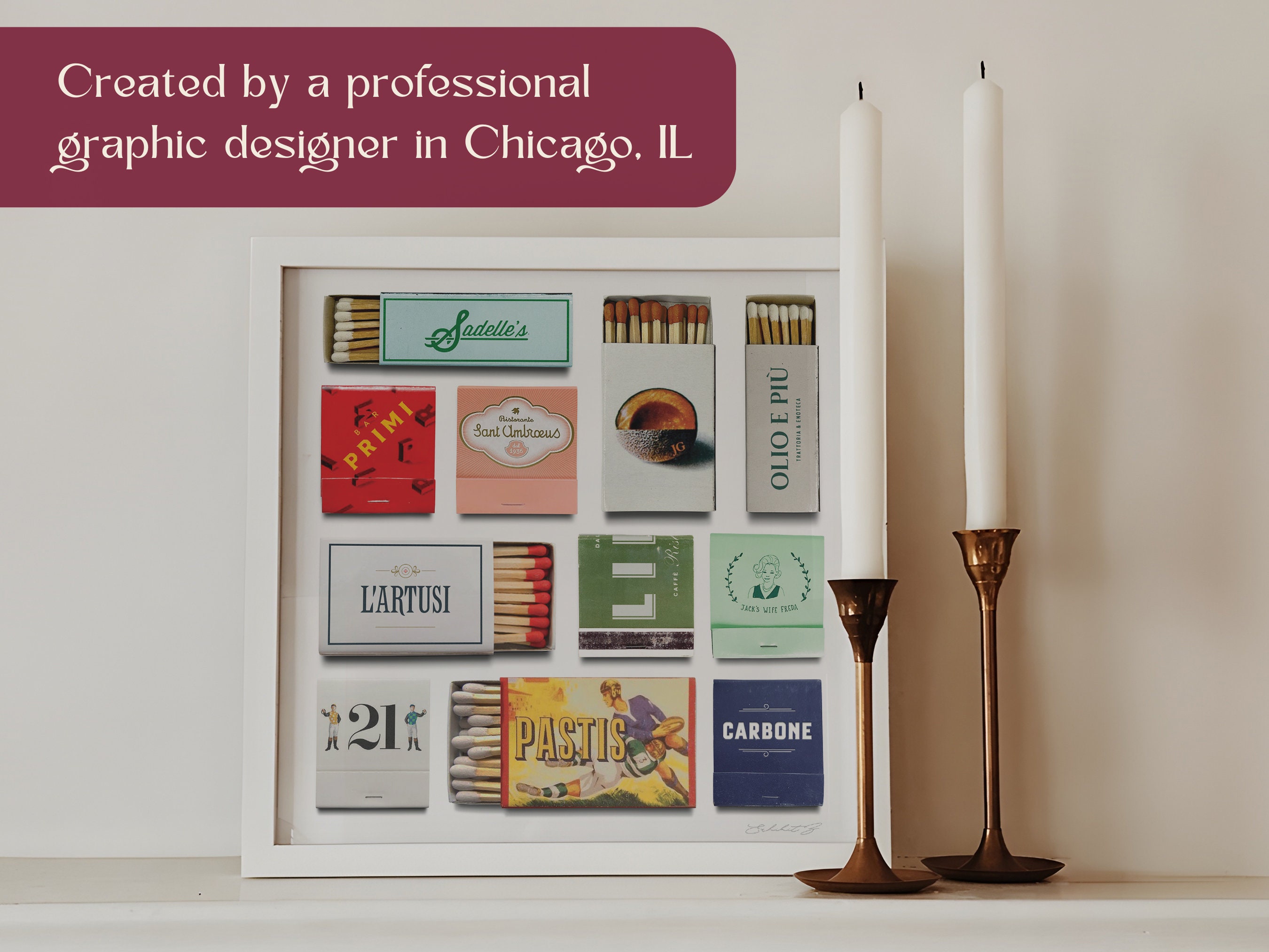 NYC Matchbox Fine Art Print, New York City Matches, Vintage NYC ...