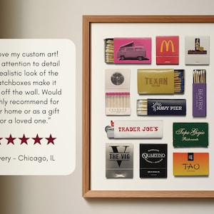 CUSTOM Single Matchbox Print, Customized Matchbook Art, Realistic Match ...