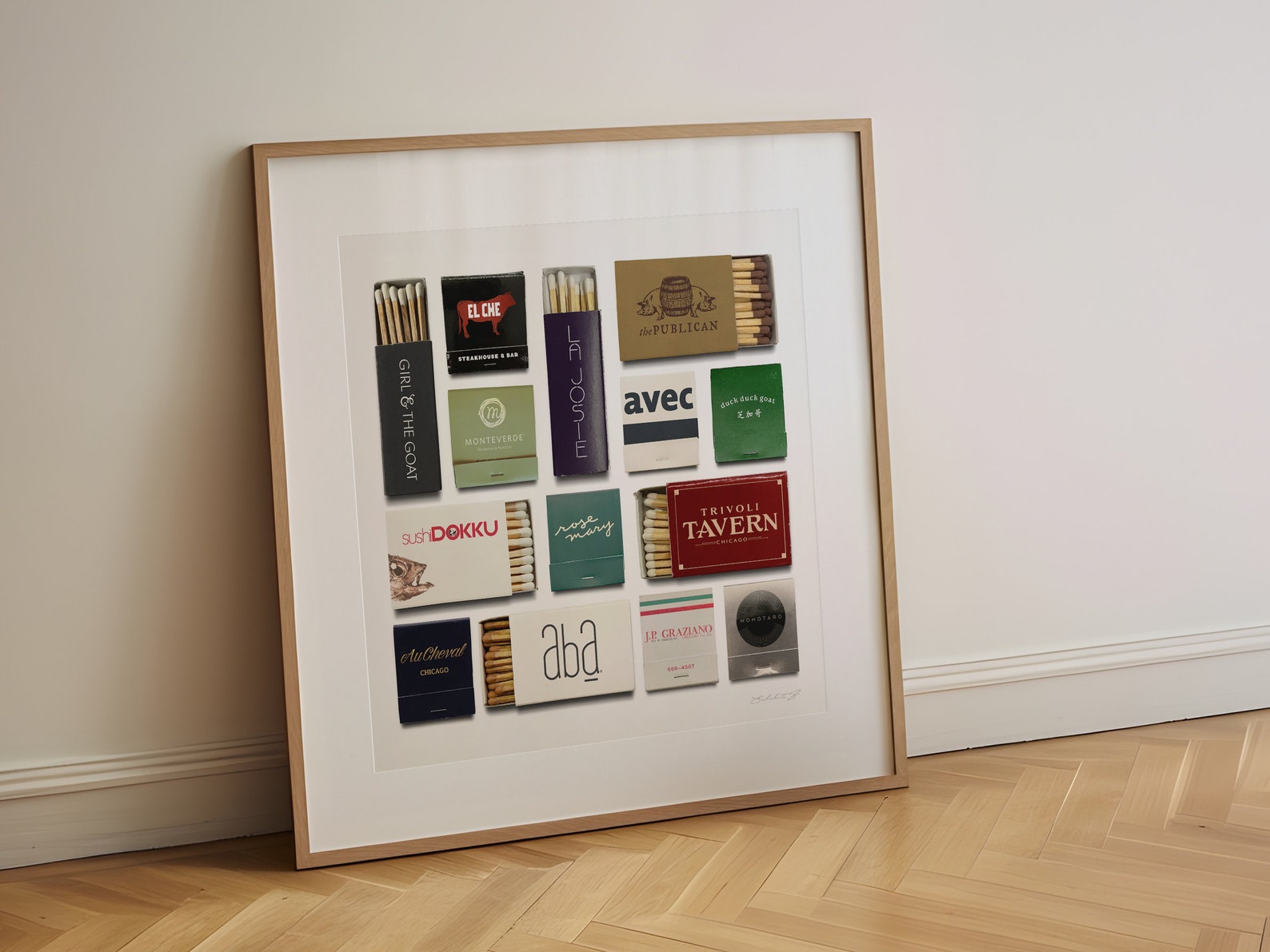 West Loop Matchbox Fine Art Print, Chicago Matches, Vintage Chicago ...