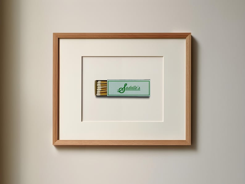 CUSTOM Single Matchbox Print, Customized Matchbook Art, Realistic Match ...