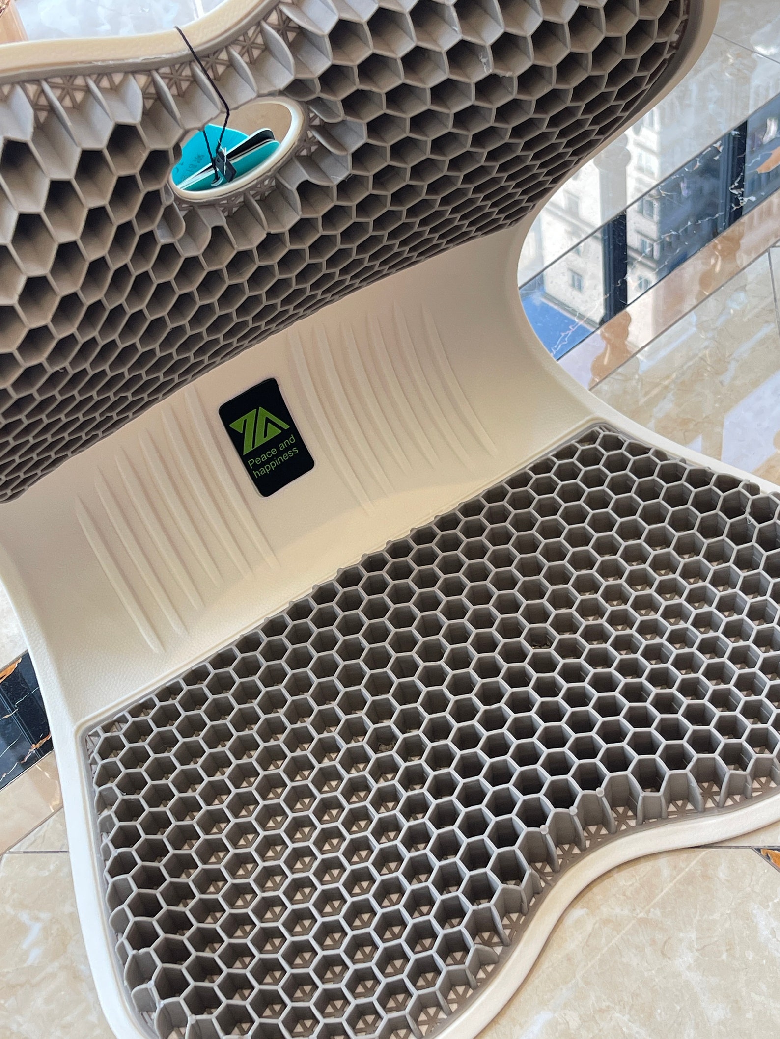 Ergonomic Polypropylene Office Chair Cushion With Honeycomb Design for ...