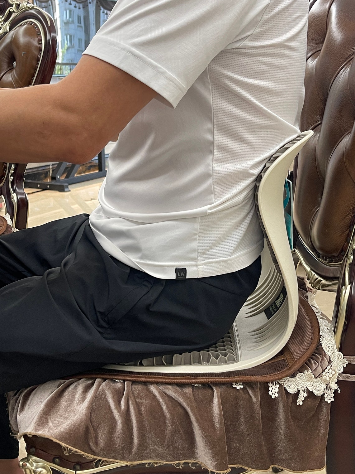Ergonomic Polypropylene Office Chair Cushion With Honeycomb Design for ...