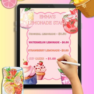 Lemonade Stand Plan Printable | Digital Lemonade Stand Kit | Summer ...