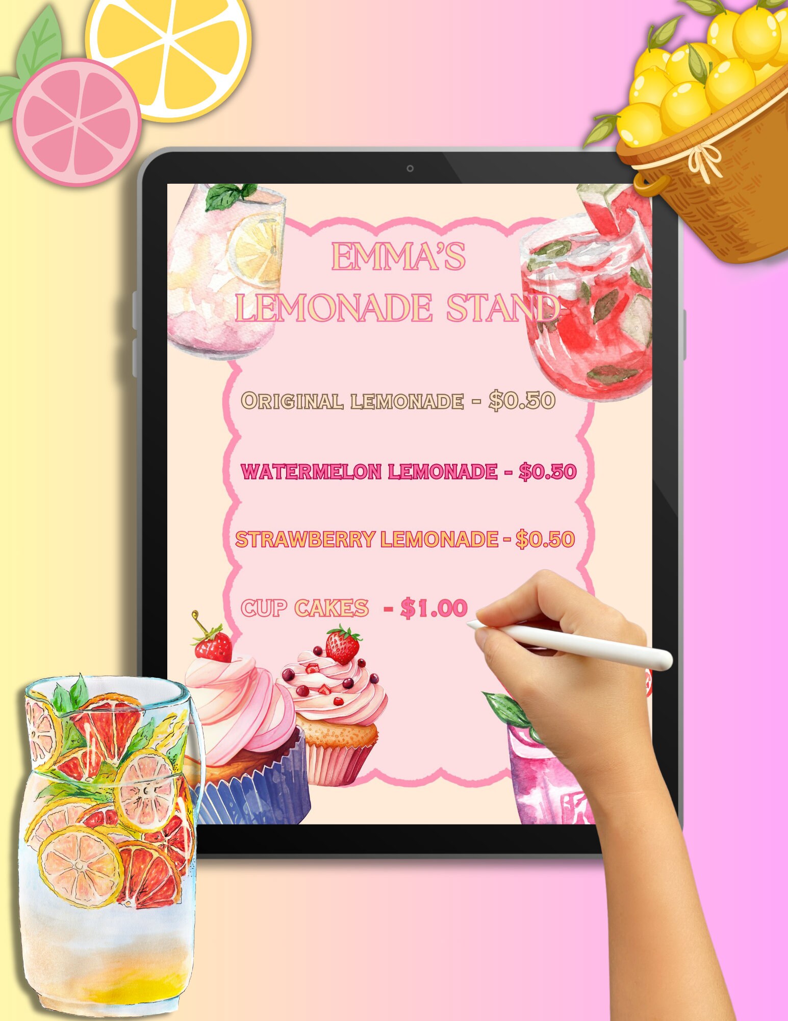 Lemonade Stand Plan Printable | Digital Lemonade Stand Kit | Summer ...