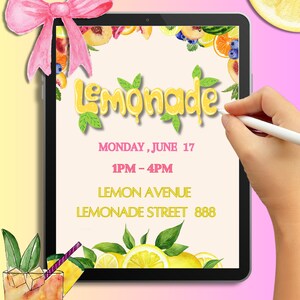 Lemonade Stand Plan Printable | Digital Lemonade Stand Kit | Summer ...