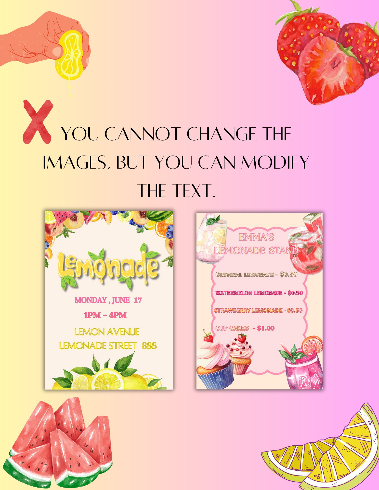 Lemonade Stand Plan Printable | Digital Lemonade Stand Kit | Summer ...