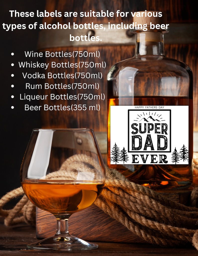 Personalized Father's Day Alcohol Labels - Custom Beer, Wine, Whiskey ...