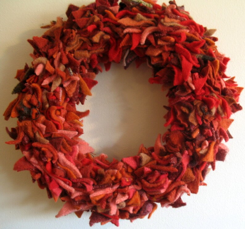 Felt Wreath Pattern Tutorial - Scrap Project - Instructions, PDF ...