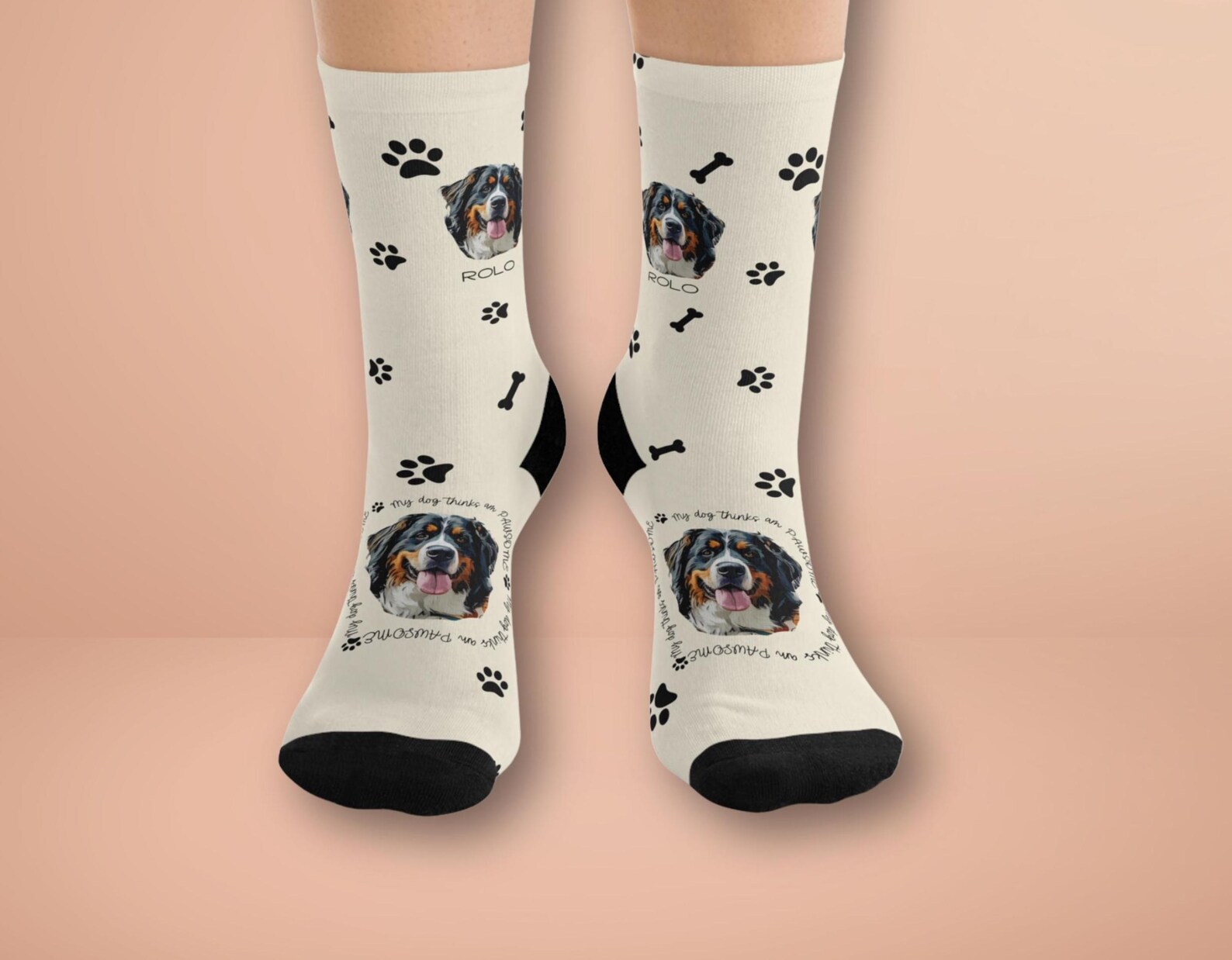 Customizable Cat Socks for Siberian Cat Dad Cat Face on Socks Vet Gift ...