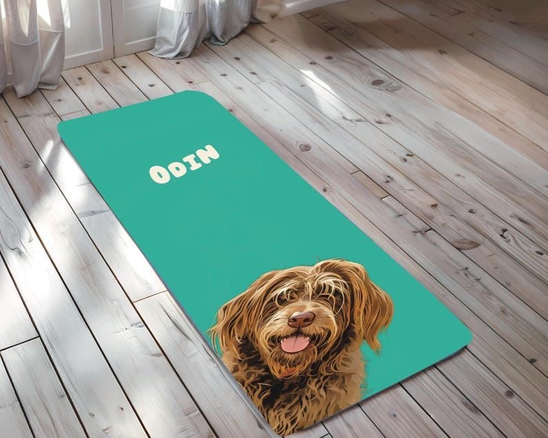 Custom Dog Yoga Mat French Bulldog Gift for Women Dog Yoga Gift Yoga ...