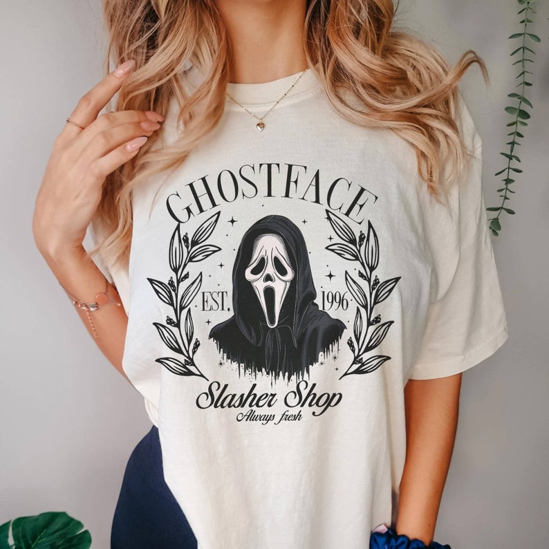 Ghostface Horror Halloween Shirt, Halloween Party 2024, Scream Vintage Halloween Shirts ...