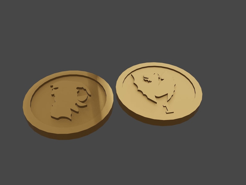 Galleon Coin Wizard Money Cosplay Optimized for Printing STL Boardgame ...