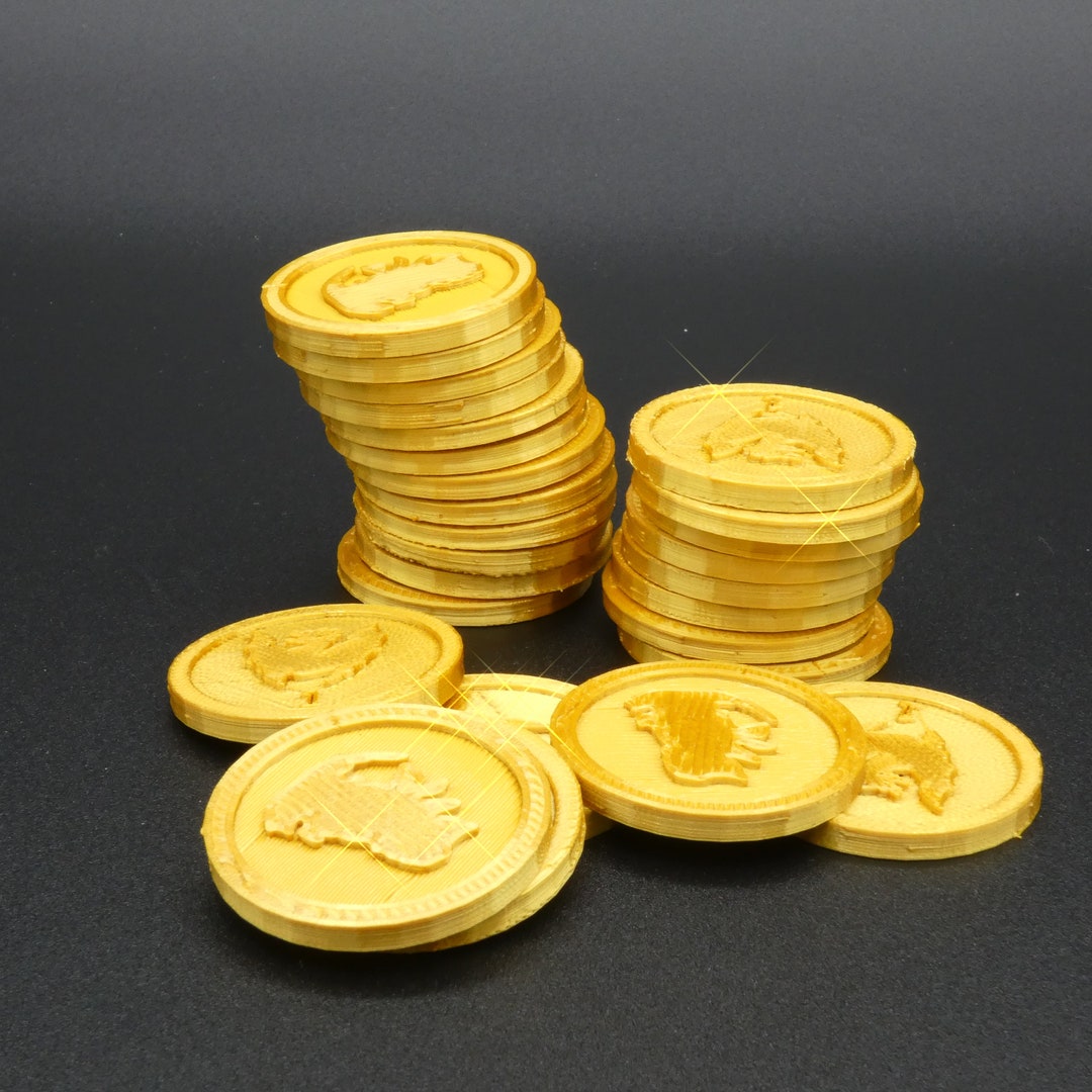 Galleon Coin Wizard Money Cosplay Optimized for Printing STL Boardgame ...