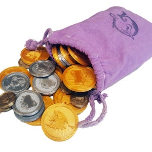 Galleon Coin Wizard Money Cosplay Optimized for Printing STL Boardgame ...