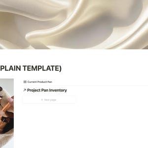 Project Pan Notion Template | Makeup & Skincare Tracker | Digital ...