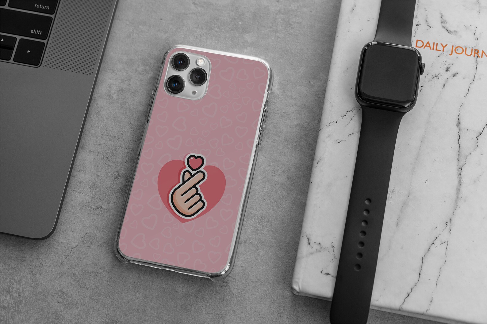 Kpop Finger Heart Phone Case Cute Korean Pop Design Kpop Fan Merch ...