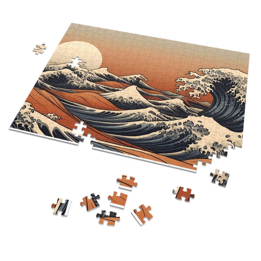 Japanese Puzzle SERIES 04, the Great Wave off Kanagawa by Hokusai ...