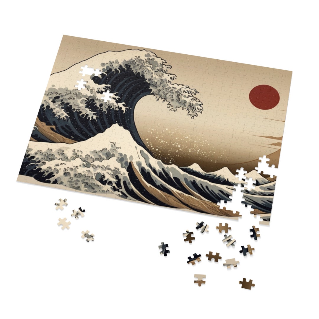 Japanese Puzzle SERIES 05, the Great Wave off Kanagawa by Hokusai ...