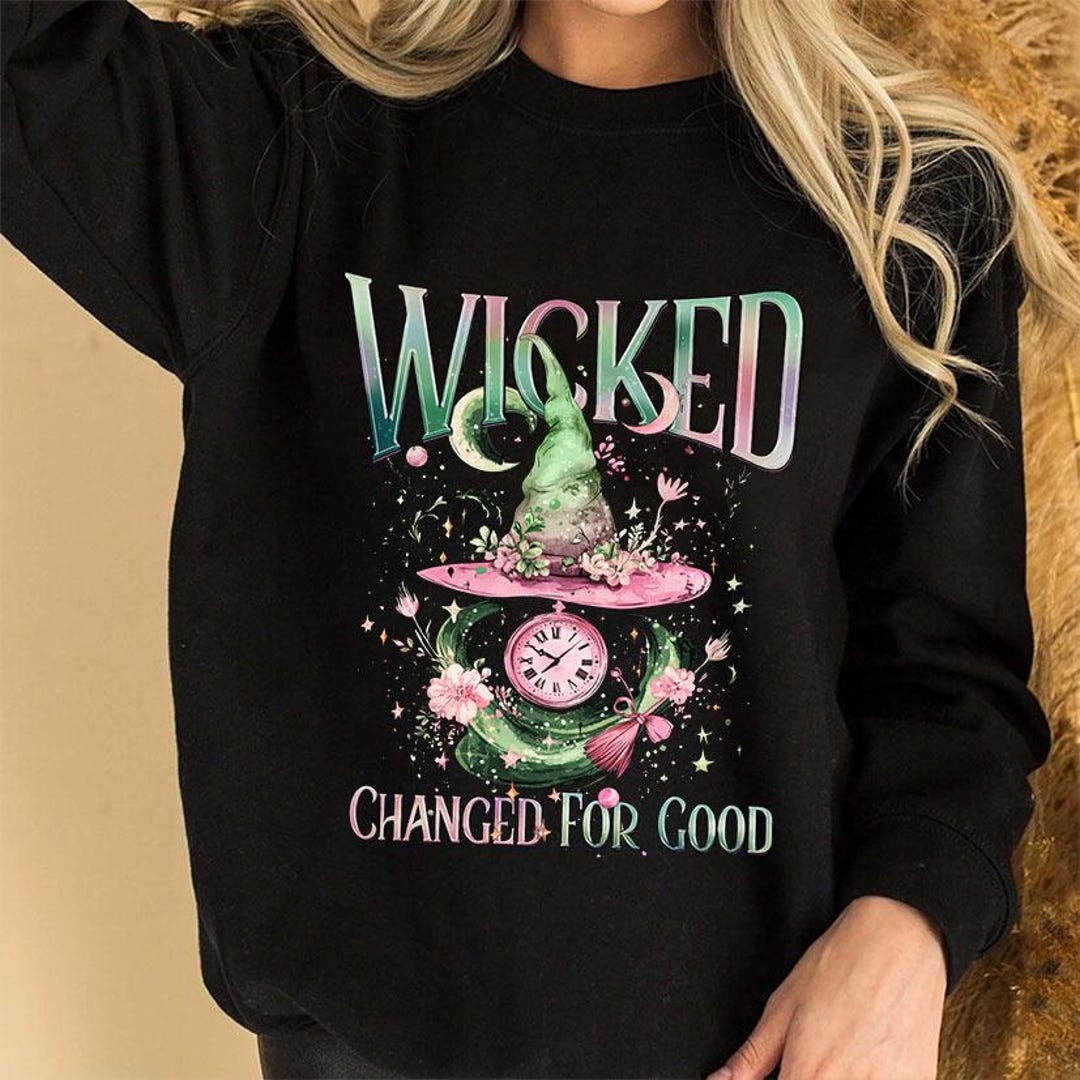 Wicked Changed for Good PNG, Defy Gravity Wizard of Oz Design, Pink and ...