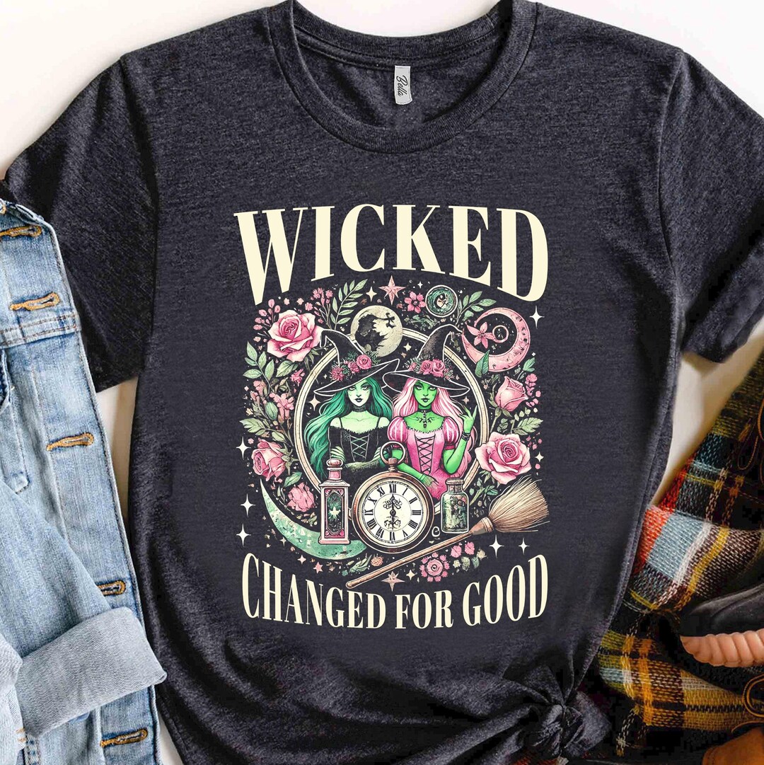 Elphaba and Glinda Bestie PNG, Wicked Changed for Good Design, Defy ...