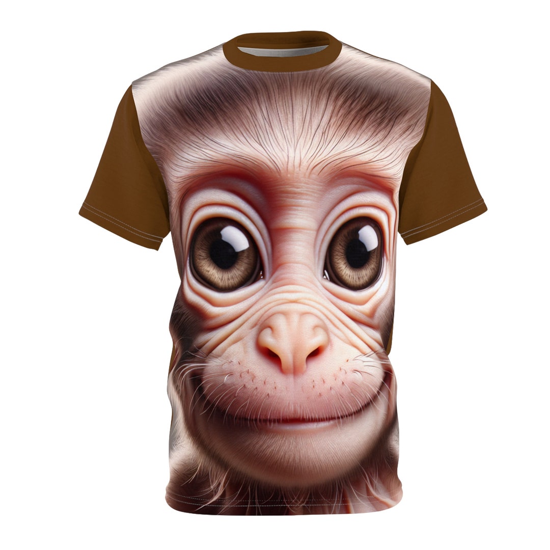 Monkey Face T-shirt - Etsy