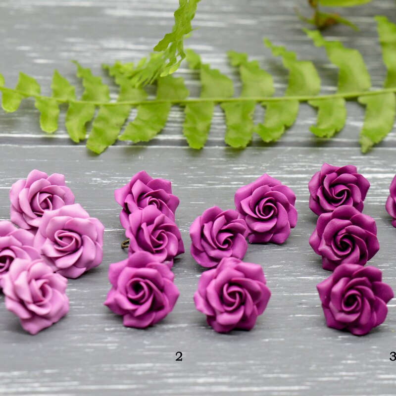 Polymer Clay Roses - Etsy
