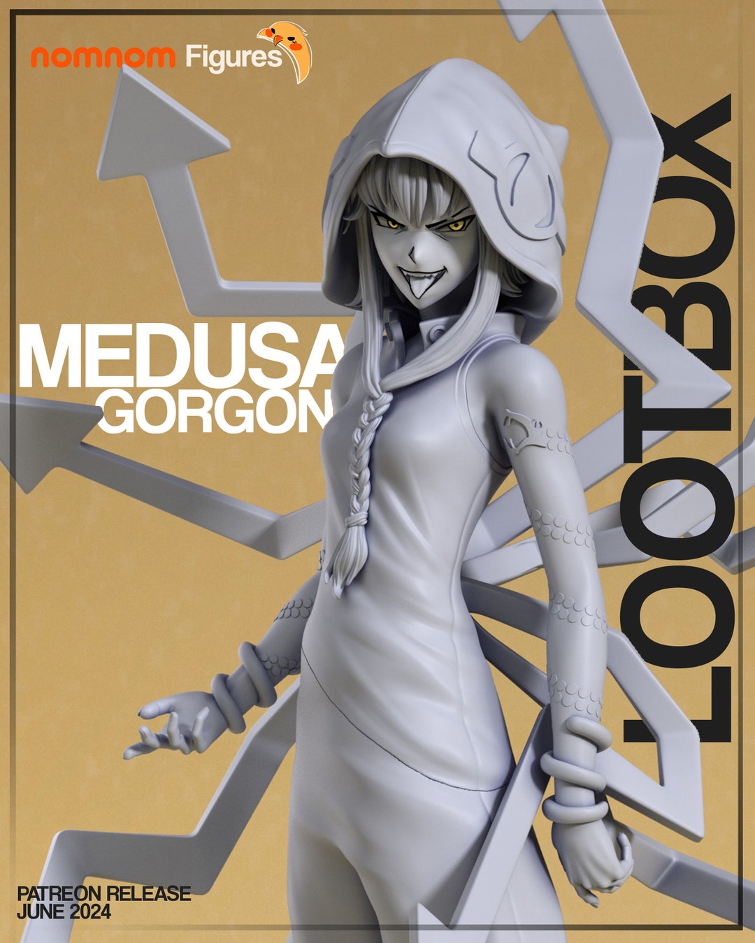 3d Printed Soul Eater Medusa Gorgon Fanart Model Kit Nomnom Full Size ...