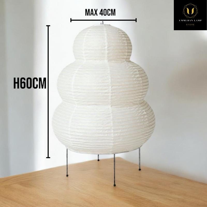 Japanese Rice Paper Lamp, Rice Paper Desk Table Lamp, Home Decor ...