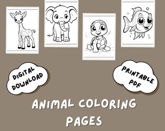 30 Adorable Food Coloring Pages for Kids: Printable PDF & Digital ...