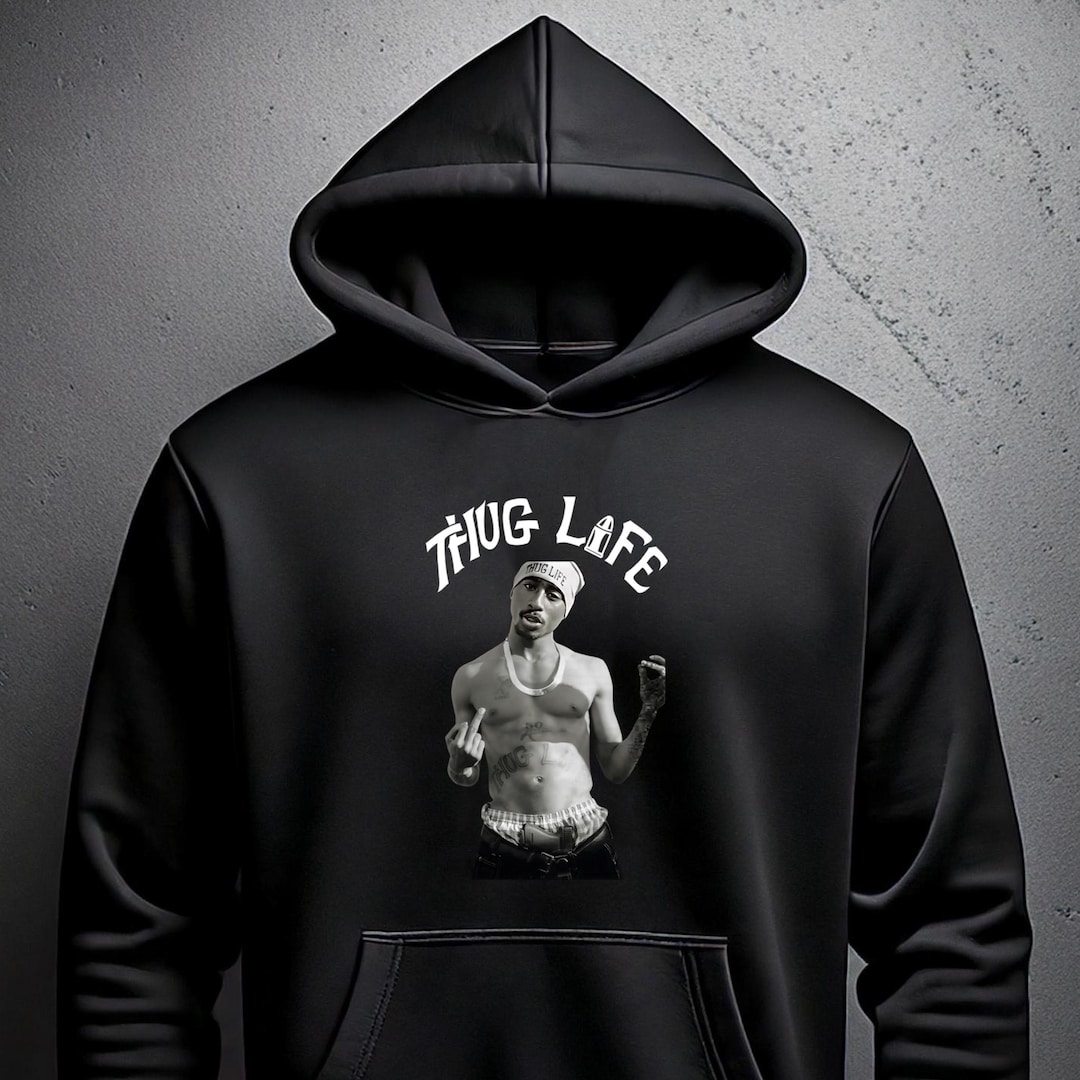 Tupac "thug Life" Hoodie – 2pac Hip-hop Sweatshirt | Unisex Streetwear ...