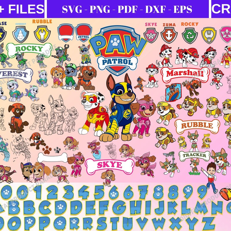 Paw Patrol Svg Layered - Etsy
