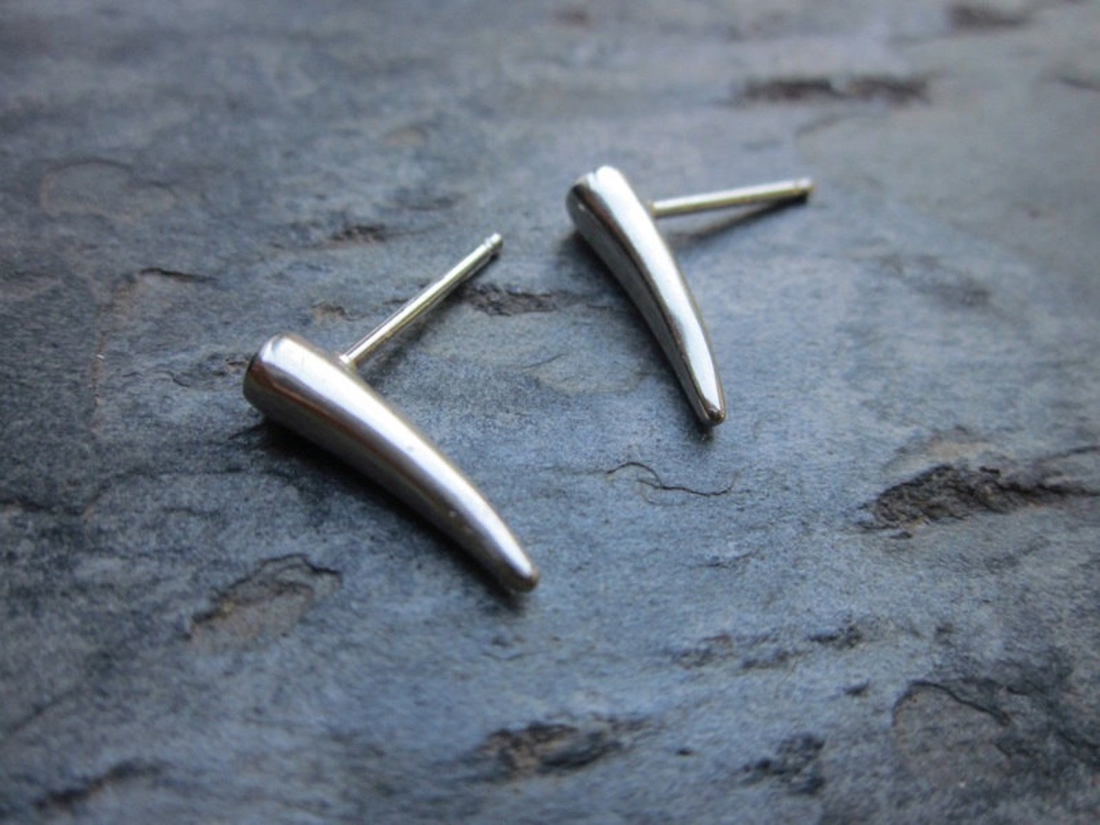 Modern Tusk Studs - Etsy